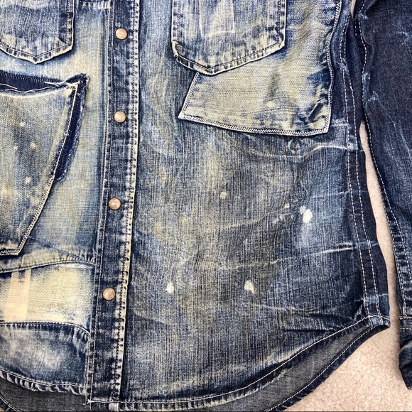 PRPS | Jackets & Coats | Prps Distressed Denim Jacket Small | Poshmark